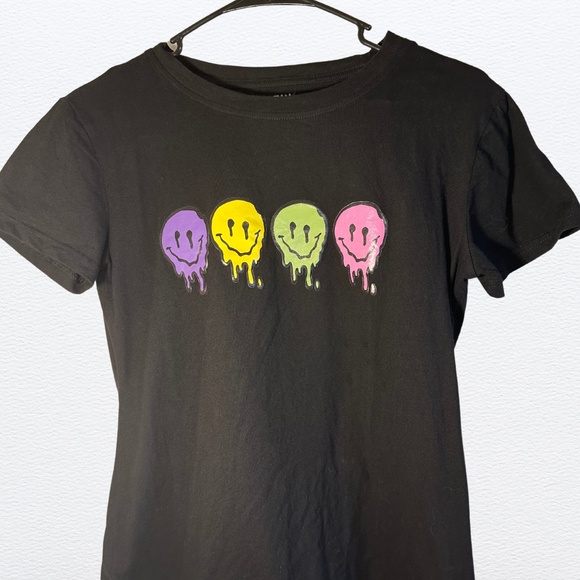 SHEIN | Tops | Shein Drippy Smile Tshirt | Poshmark